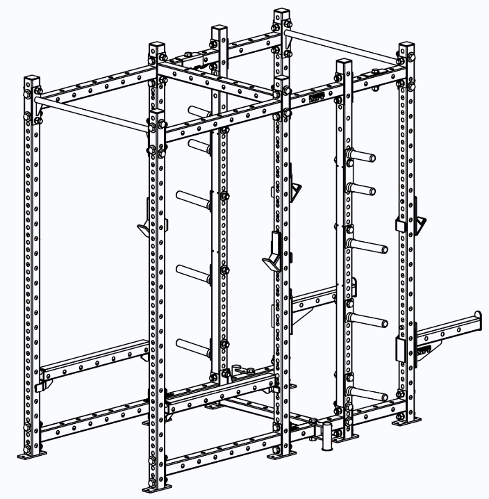 Collegiate Series 6 Post Modular Rack | Power Lift